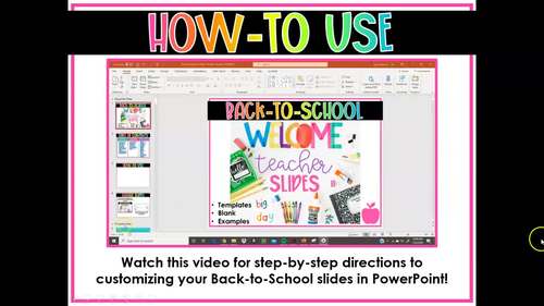 Back to School Slides - EDITABLE | PowerPoint | Google Slides | Modern ...
