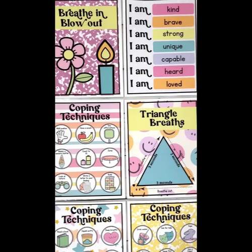 Bright Rainbow Classroom Decor - Retro Calm Down Corner Poster - Smiley ...