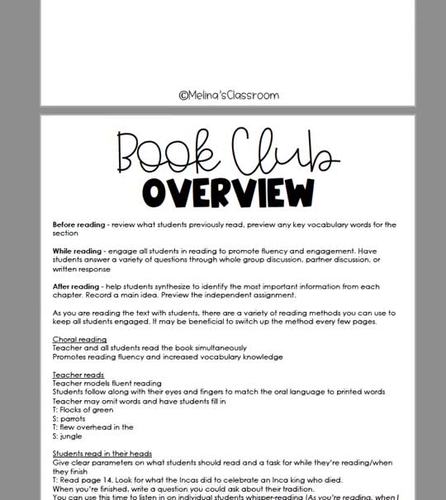 Book Club - Where Is the Great Barrier Reef? by Melina's Classroom