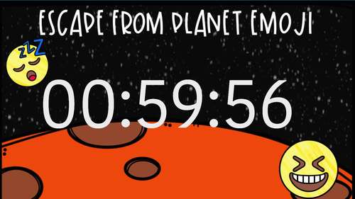 Escape From Planet Emoji Countdown by Performing in Education | TPT