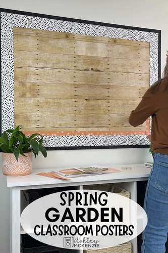 Spring Classroom Posters - Spring Garden Theme - Editable! by Ashley ...