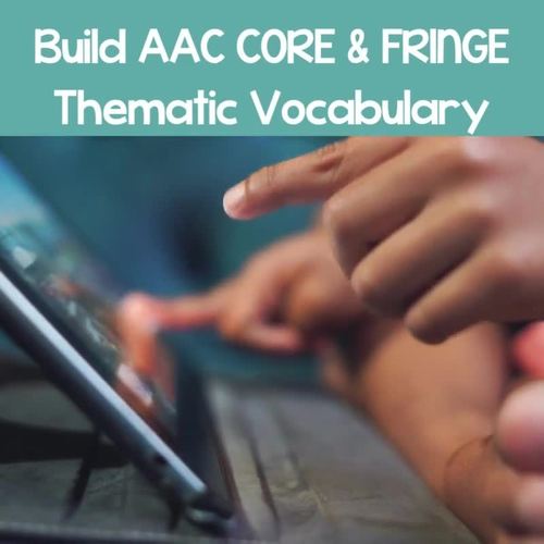 Back to School AAC Core Vocabulary & Fringe NO PREP Language Building