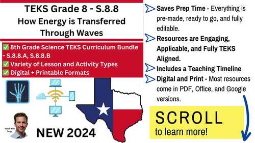 S.8.8 - How Energy is Transferred Through Waves | TEKS 8th Grade | STAAR