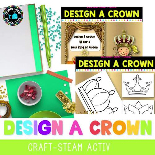 Make and Write: King and Queen Crown Activity- Celebrate the Kings ...