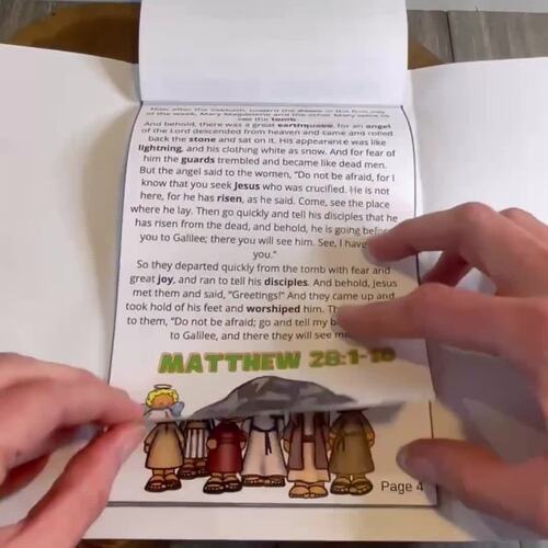 Easter Activity Notebook | Jesus' Death and Resurrection Bible Craft ...