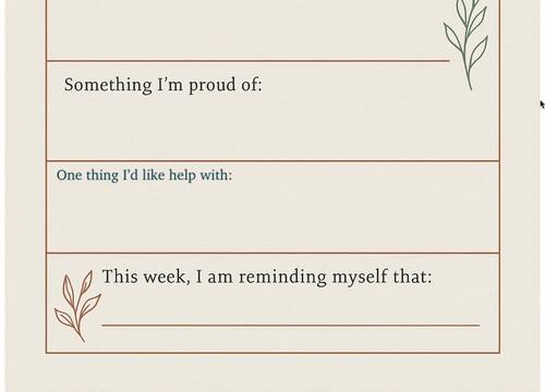 Weekly Feelings Journal for Kids | SEL Reflection Worksheet | Story of ...