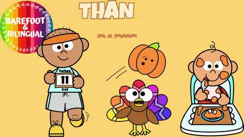 Parts of Speech Thanksgiving Clipart GROWING BUNDLE **LIGHTNING DEAL**