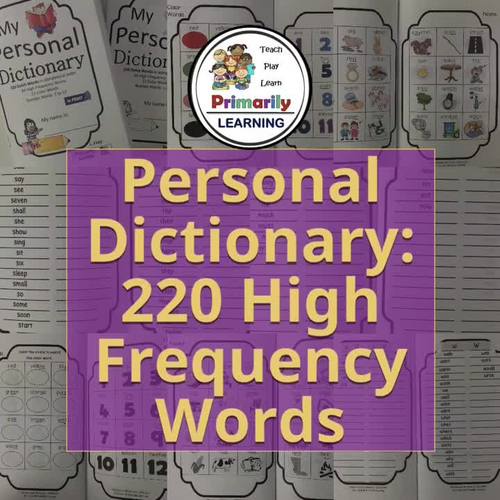 Personal Dictionary | Sight Words, Nouns and more! | Distance Learning