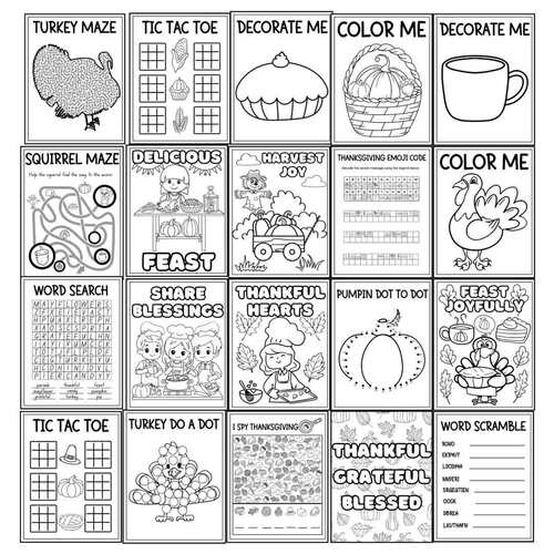 Fun Thanksgiving Activities for Early Finishers & Morning Work in November