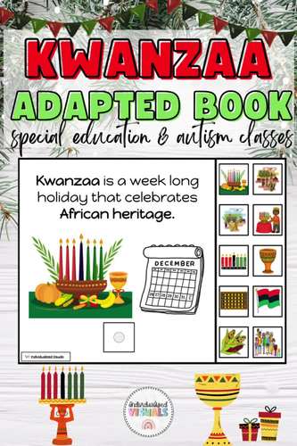 Kwanzaa Adapted Book for Special Education - Kwanzaa Reading Comprehension