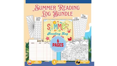 Summer Reading Log by Teacher Kasie | TPT