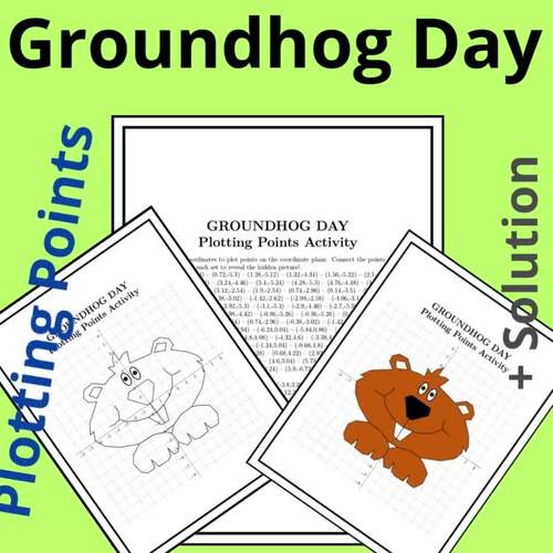 Groundhog Day Plotting Points Activity | Practicing Graphing Skills 2025