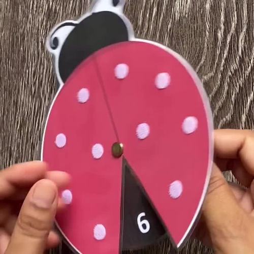Ladybug Spots Counting Activity, Counting Practice 1 to 10, Learn to Count