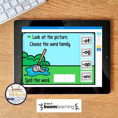 Short O CVC Word Family Boom Cards™ | Digital Task Cards for Distance ...