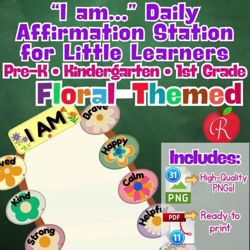 Affirmation Station – “I Am” Positive Words – Pre-K to 1st Grade SEL ...