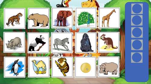Cariboo Zoo Vocabulary: Treasure Hunt Game by The Happy Bee SLP | TPT
