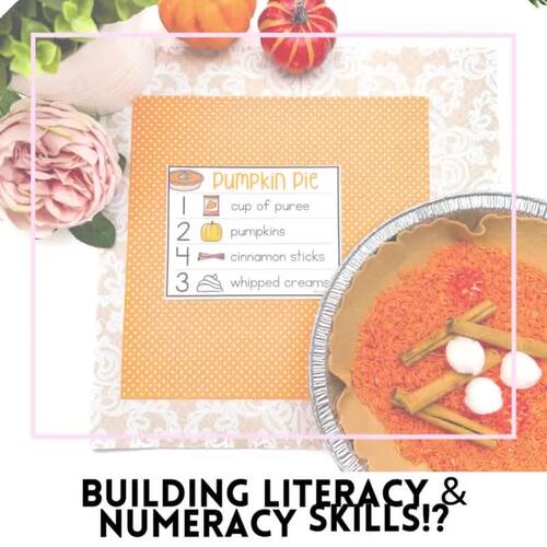 Pumpkin Pie Recipe Cards - Pumpkin Counting Activity - Thanksgiving ...