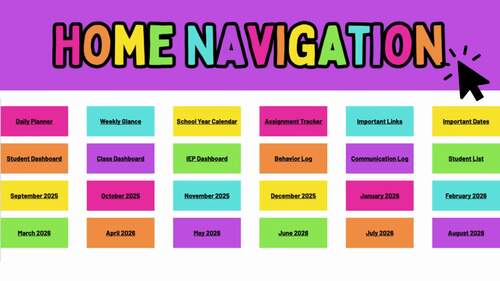 Complete Classroom Planner with Dashboards | Google Sheets System