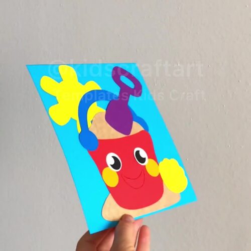 Sand Bucket Craft End of Year Summer Sea Ocean Sun Beach Day Coloring ...