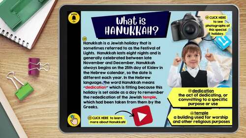 Hanukkah LINKtivity® (Holiday Facts, Traditions & Celebrations, History)