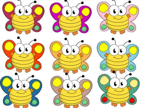 Cute Insect Clipart Bundle 1 – 105 PNG in Multiple Styles & Colors ...