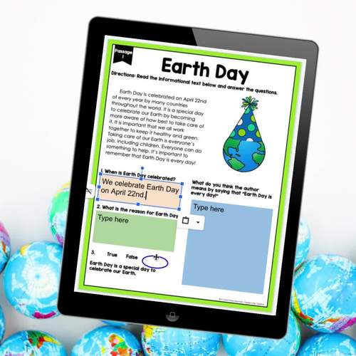 Earth Day Reading Comprehension Passages by A Grace Filled Classroom