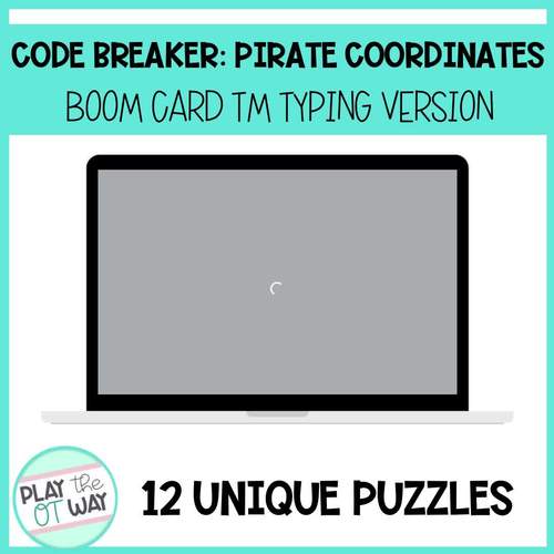 Occupational Therapy Boom Cards™ for Teletherapy - Code Breaker Coordinates