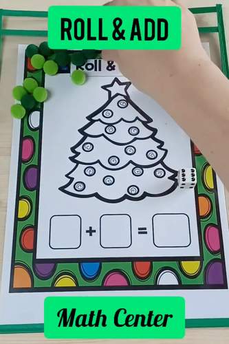 Christmas Math Centers by Nomadic Bee | TPT