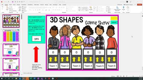 3D Shapes Jeopardy-Style Game Show by Create-Abilities | TPT
