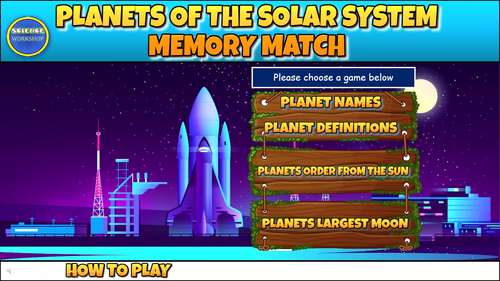 Solar System Planets: Interactive Powerpoint Memory Card Game | TPT