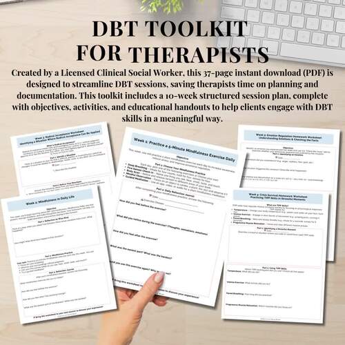 DBT Session Plans & Progress Notes for Therapy Sessions, dbt skills,dbt ...