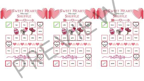 Valentine’s Day Game Pack: Phonics Fluency! | CVCe, Vowel Teams, R ...