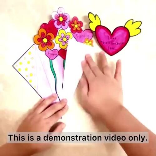 Happy Mother's Day & Father's Day Flower Craft Writing Activity Template