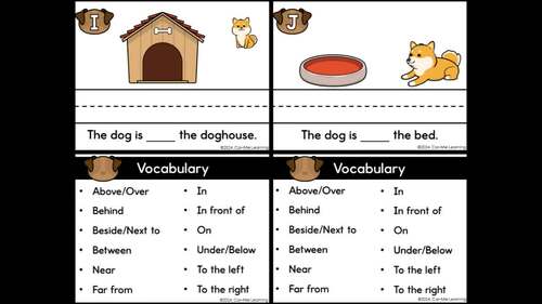 Prepositions - Dog Themed Task Cards by Car-Mel Learning | TPT