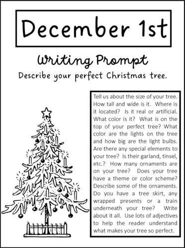 CHRISTMAS Countdown Creative Writing Advent Project, Language Arts