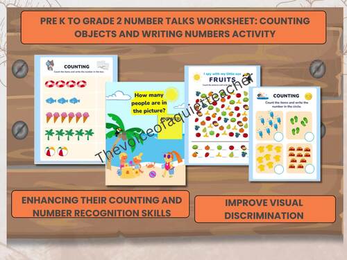 Counting & Number Writing Worksheets | Color Number Sense | Pre-K–Grade 2