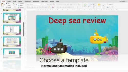 Deep Sea Review - Great for distance learning by Ready2GO ESL | TPT