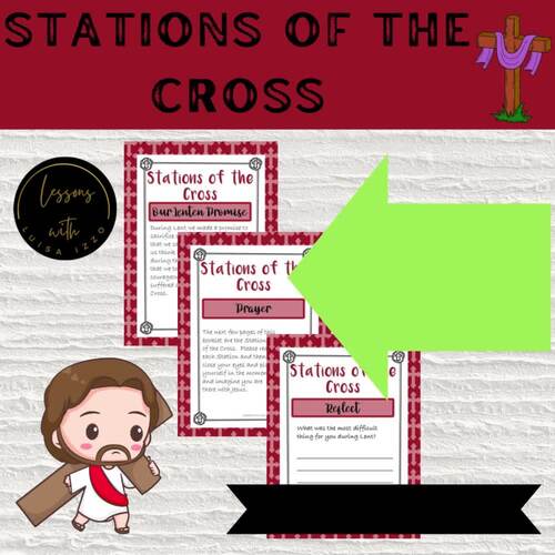 Stations of the Cross No-Prep Lent Printable Worksheets | TPT