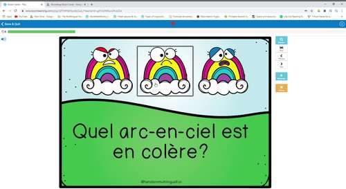 Les émotions en français Boom Cards by Hands-on Multilingual Fun