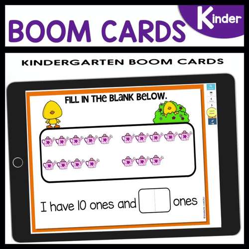 Groups of Ten Boom Cards | Digital Task Cards | TPT