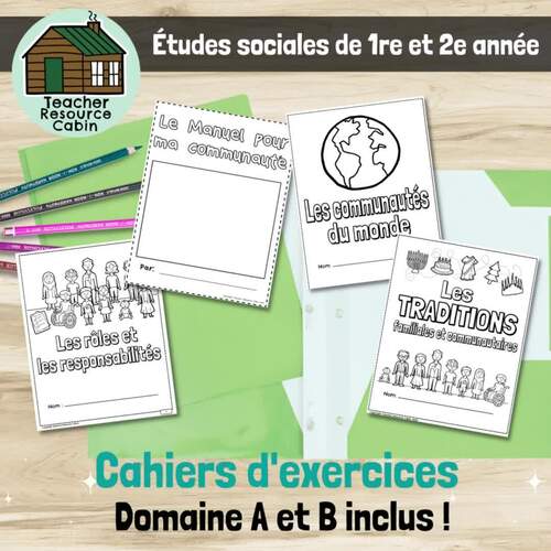 Grade 1/2 FRENCH Social Studies Workbooks (Ontario Curriculum) | TPT