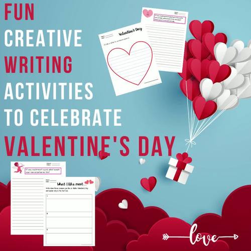 Valentine's Day Fun Activities- Writing by Bilingual Teaching Made Easy
