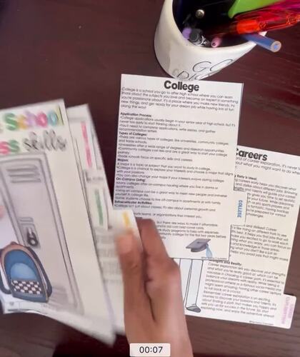 Middle School Academic Success Skills Guidebook by The Fancy Counselor