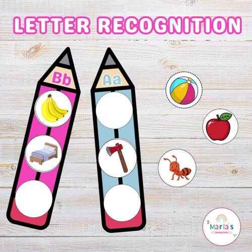 Alphabet Sorting Activity A-Z, Beginning Sounds Matching Preschool ...