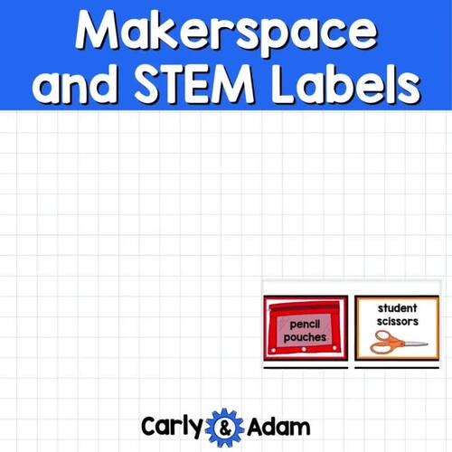 STEM and Makerspace Supply Labels 216 STEM Labels Plus Editable Canva ...