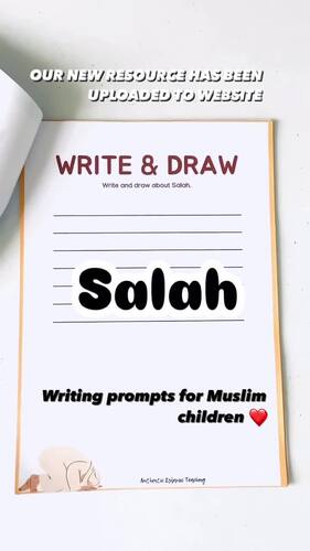 Islamic Writing Prompts by AUTHENTIC ISLAMIC TEACHING | TPT