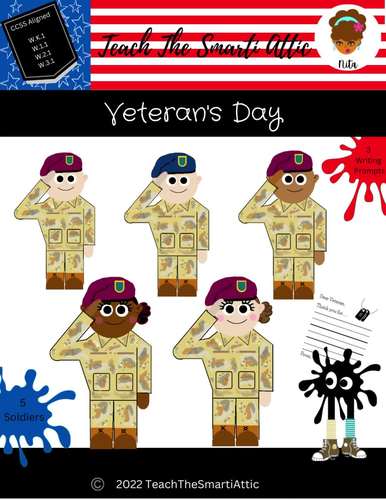National Veterans/Military Appreciation Month Writing Activity | TPT