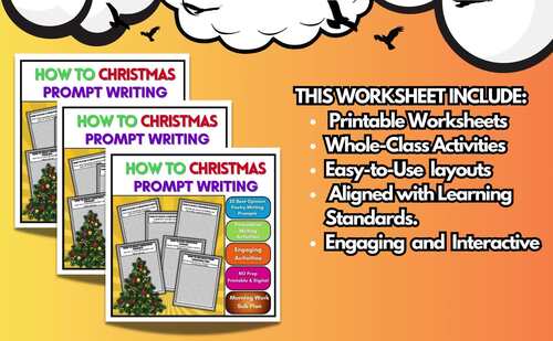 How To Christmas Writing Prompt Activities Morning Work 4th,5th,6th,7th ...