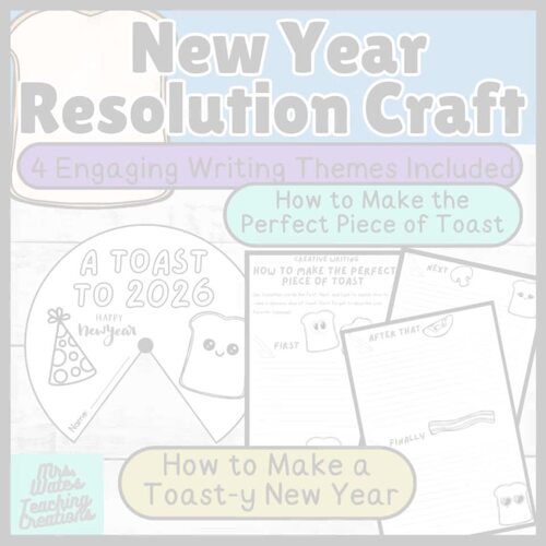New Years 2026 Resolution Craft & Procedural Writing | Goal Setting ...