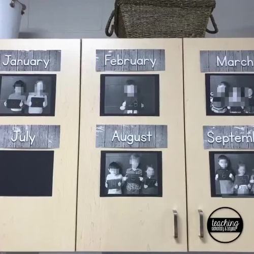 Wooden Farmhouse Days and Months of the Year by Teaching Elementary and ...